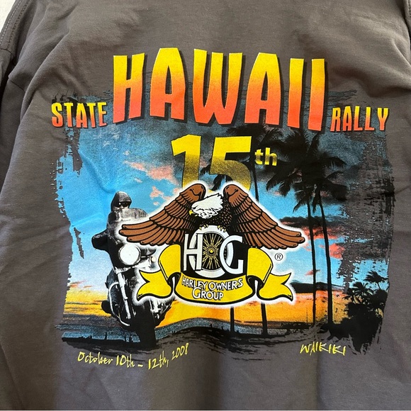 Harley-Davidson | Shirts | Rare Harley Davidson Motorcycle Hawaii ...